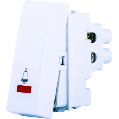 10 A 1 Module Bell Push With Indicator | Finolex Cables.
