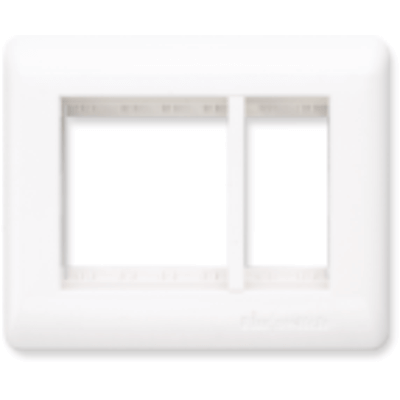3 Module Universal Face & Mounting Plate With Separator | Finolex Cables.